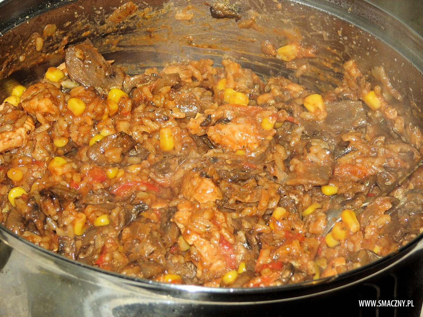 Potrawka z kuraka z ryżem - Przepisy kulinarne - Dania główne