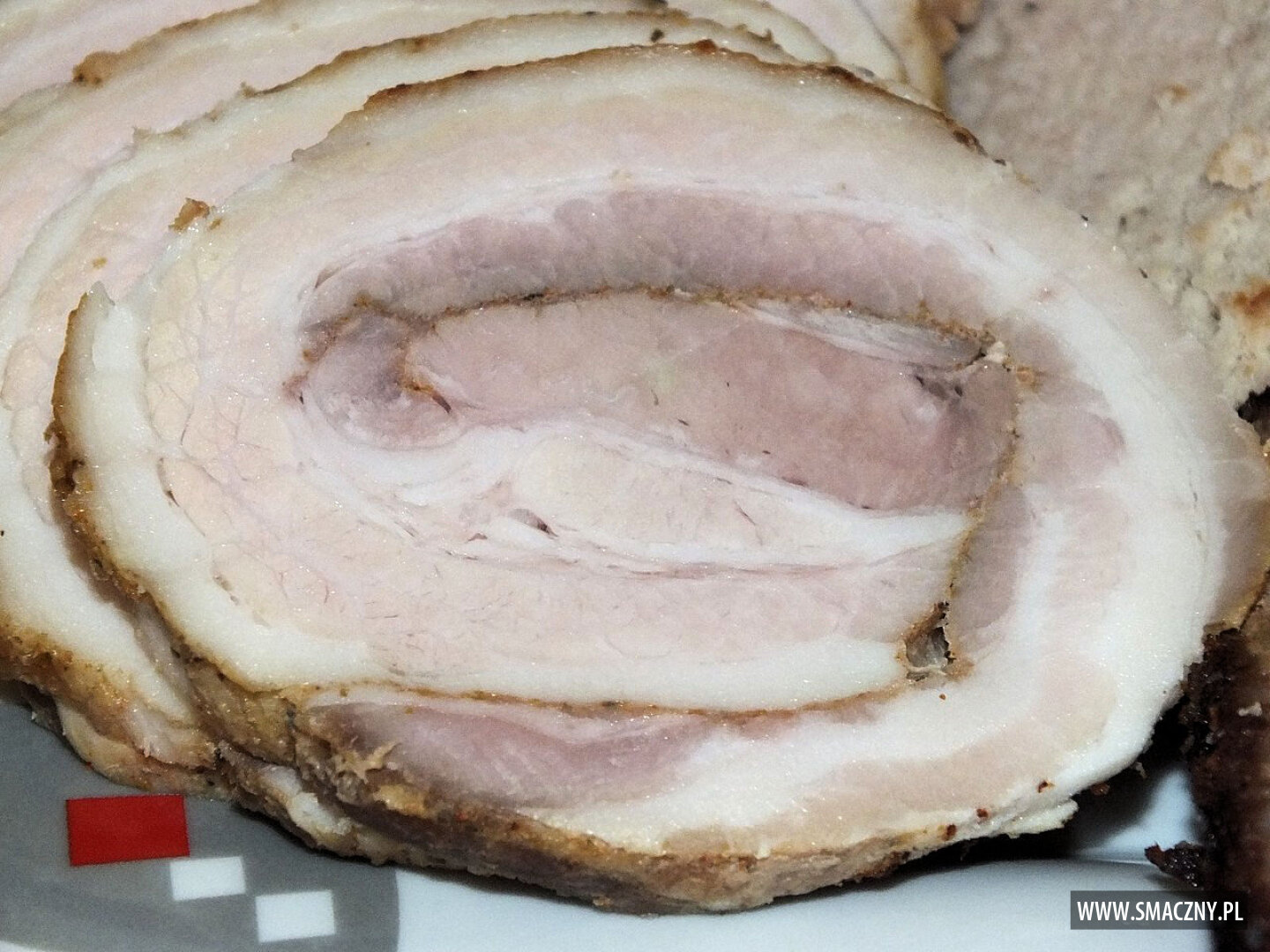 Pieczony rolowany boczek z czosnkiem - Przepisy kulinarne - Inne rodza