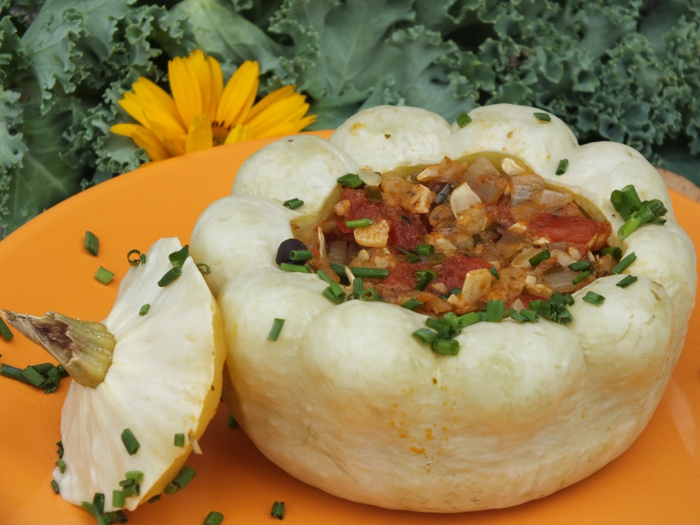 Patisony z wegetariańskim farszem - Przepisy kulinarne - Dania głów